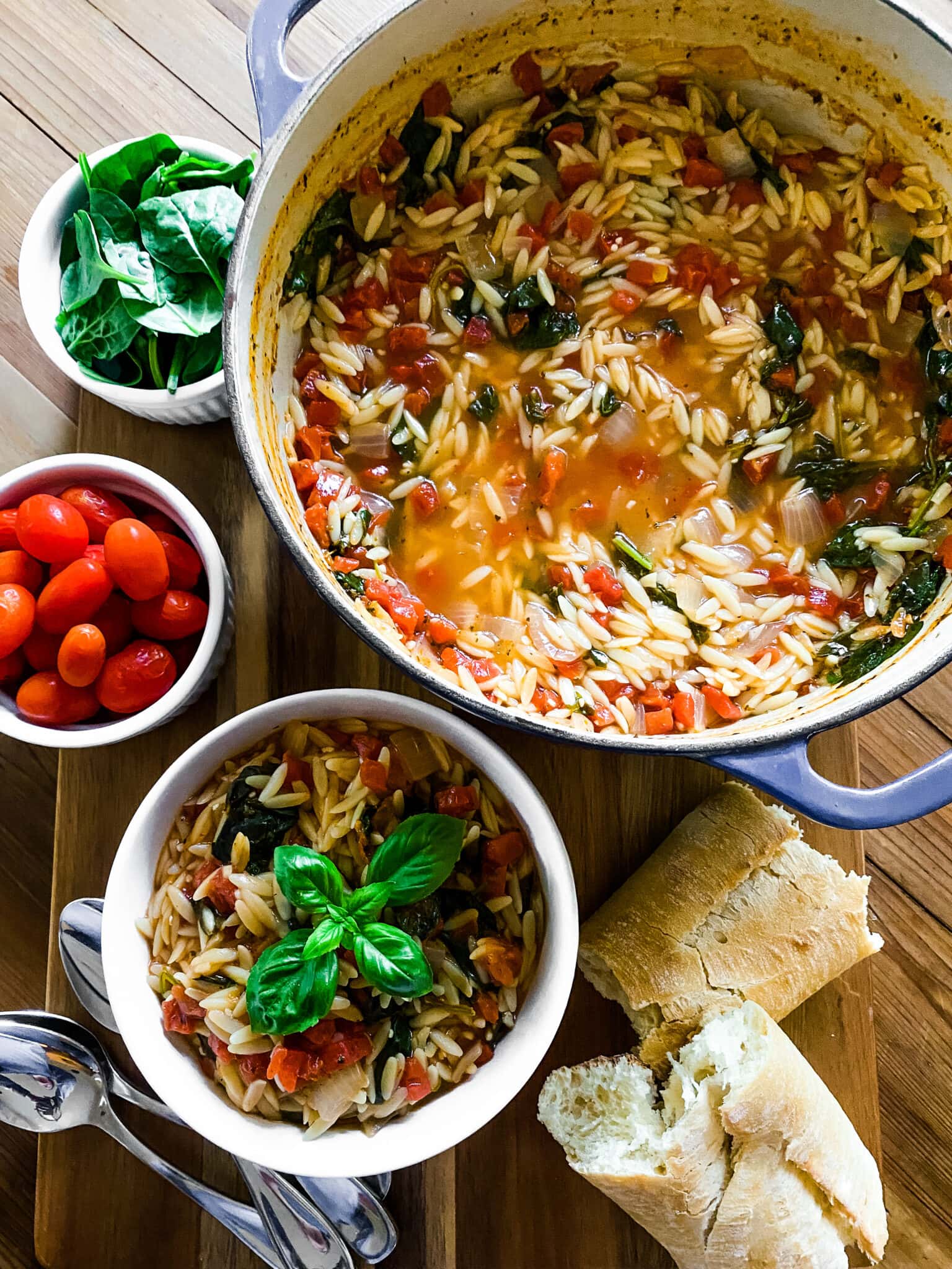 Italian Orzo Soup With Spinach And Tomatoes - Cooking With Fudge