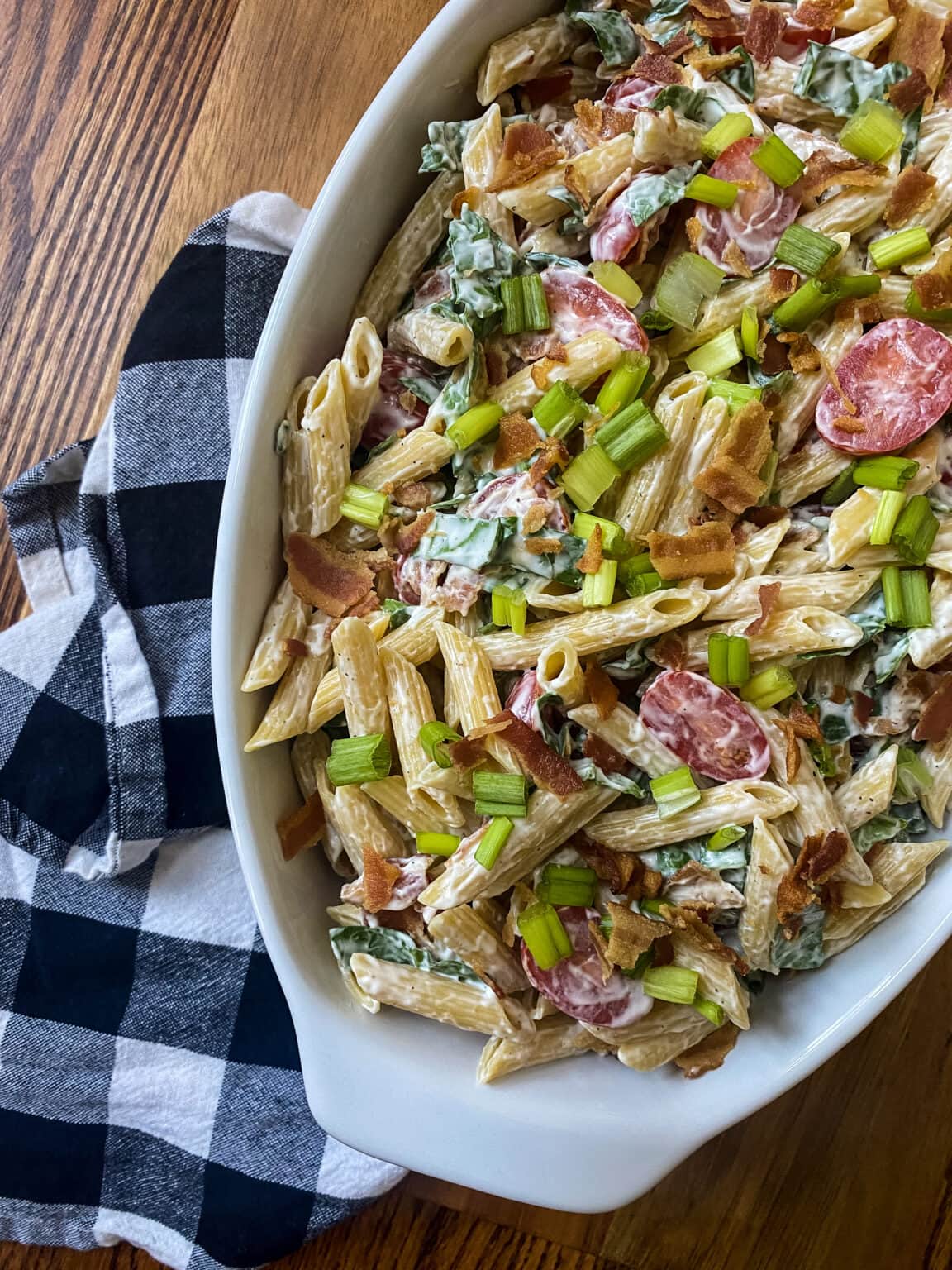 BLT Pasta Salad - Cooking With Fudge